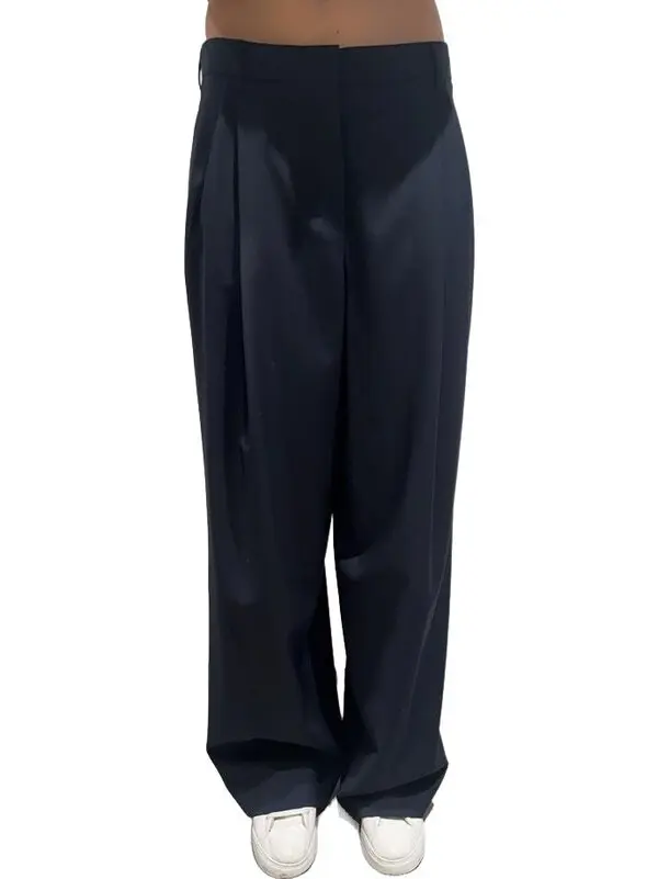 Max Mara Belt Loop Casual Pants - Winter Blue