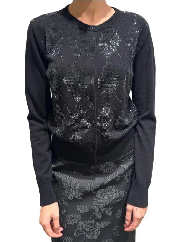 Max Mara Long-sleeve Knit Top - Black
