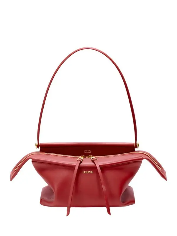 Loewe Medium Top Handle Shoulder Bag - Rouge Red