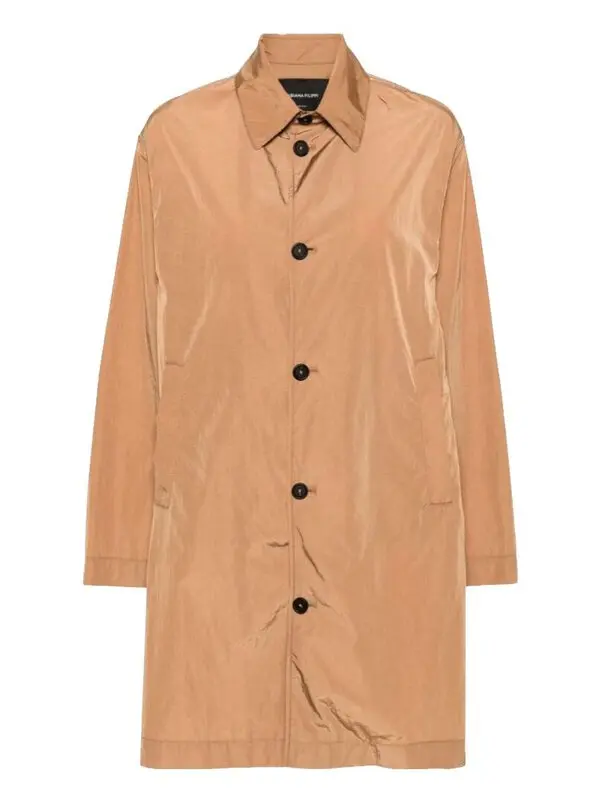 Fabiana Filippi Button-up Straight-hem Coat - Nude