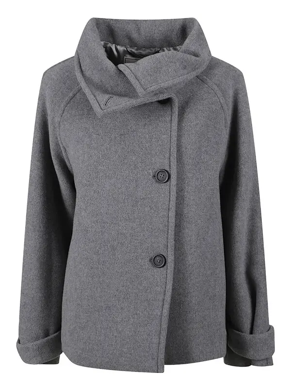 Peserico Double Cloth Coat - Gray