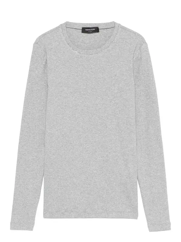 Fabiana Filippi Beaded T-shirt - Grey