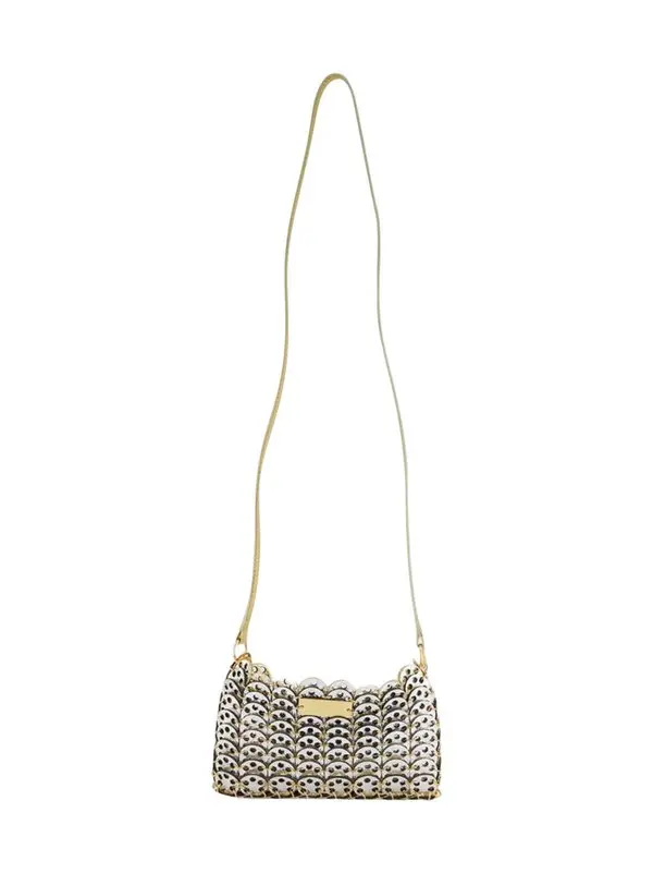 Rabanne Metallic-effect Logo-engraved Shoulder Bag - No