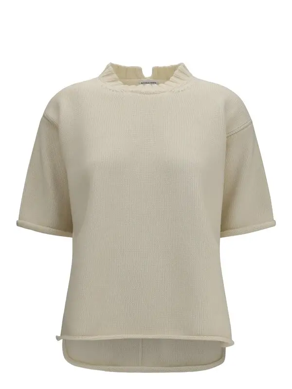 Bottega Veneta Wool And Cashmere-blend Knit T-shirt - Multicolor