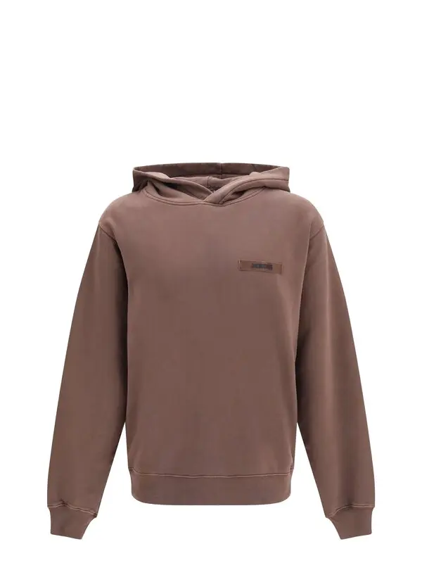 Jacquemus Hooded Sweatshirt - Brown