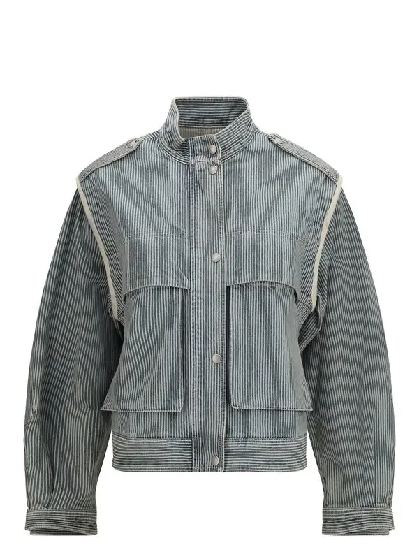 Isabel Marant Étoile Marant Edany Cotton Twill Jacket - Blue