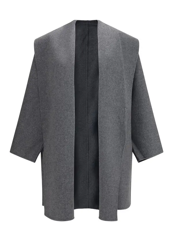 TOTEME Wool Hooded Coat - Gray