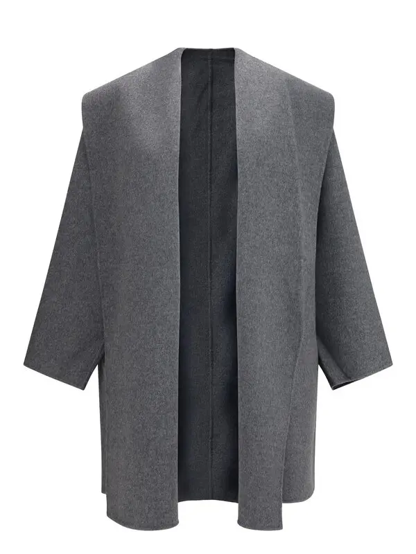 TOTEME Wool Hooded Coat - Gray
