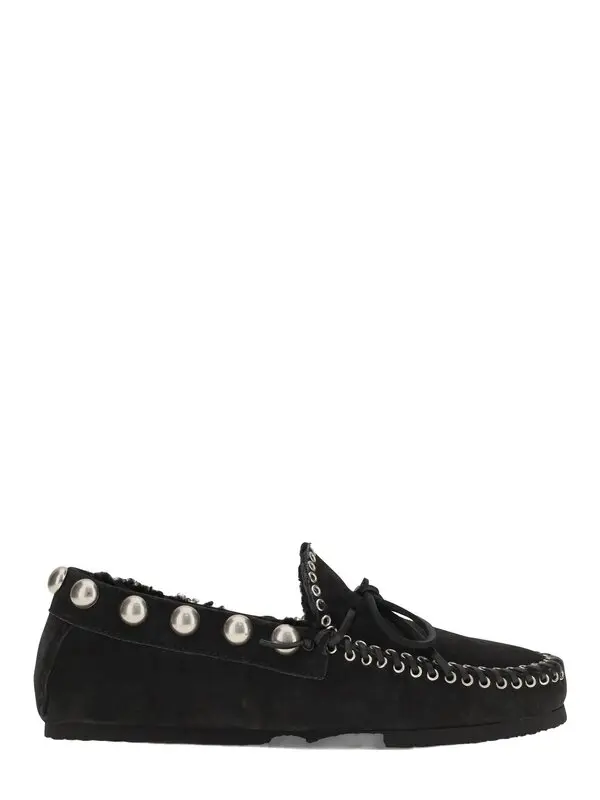Isabel Marant Étoile Fitza Suede Loafers - Black