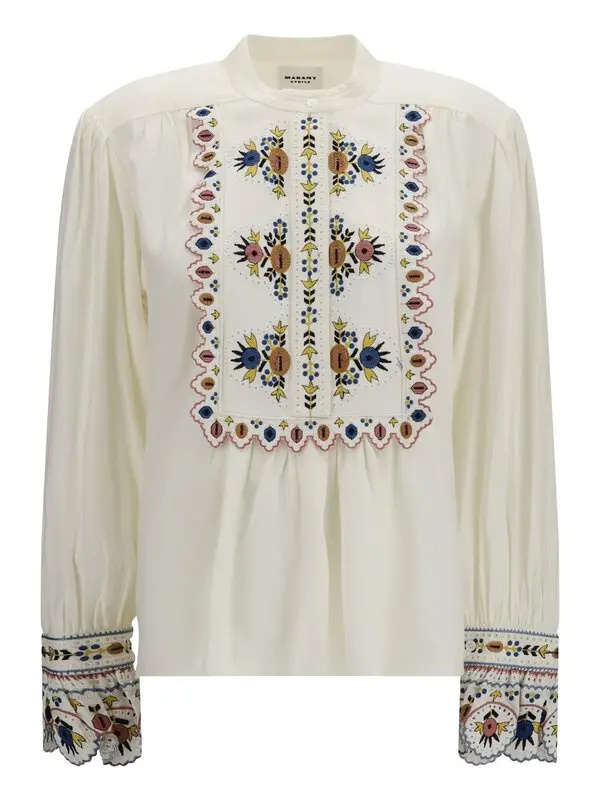 Isabel Marant Étoile Marant Monique Embroidered Top - White