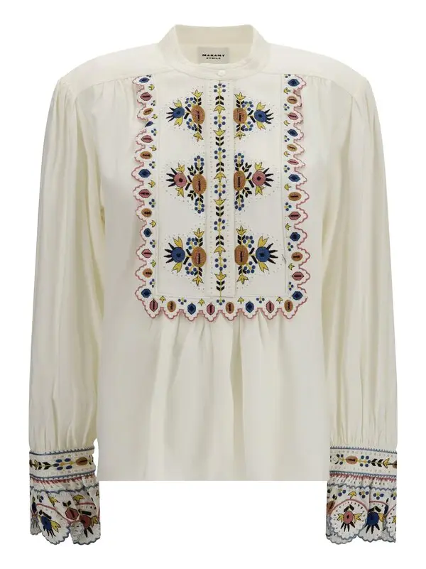 Isabel Marant Étoile Marant Monique Embroidered Top - White