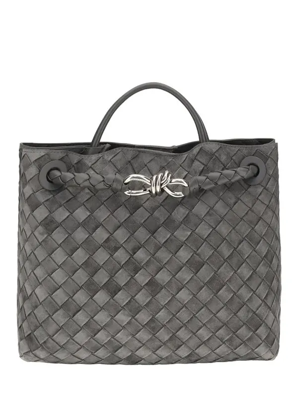 Bottega Veneta Medium Andiamo Handbag - Gray