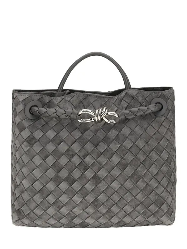 Bottega Veneta Medium Andiamo Handbag - Gray