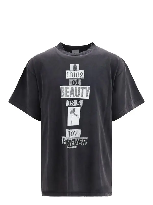 Balenciaga Gradient-print T-shirt - Gray