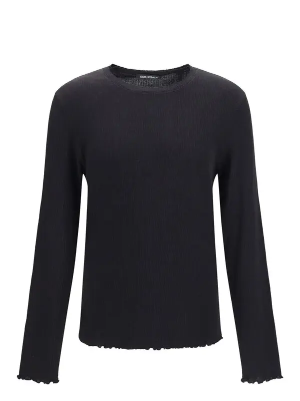 Our Legacy Ribbed Cotton-blend - Black