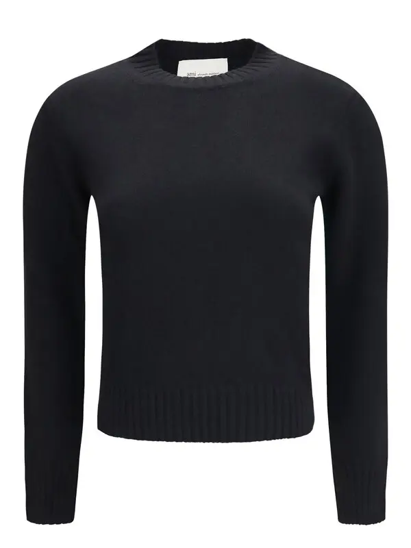 AMI Paris De Coeur Sweater - Black