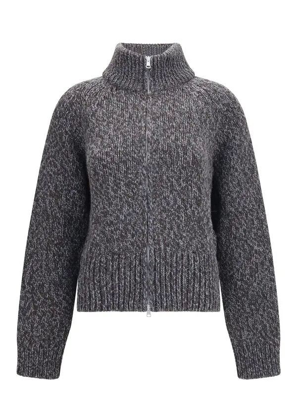 Our Legacy Merino Wool Zip Cardigan - Gray