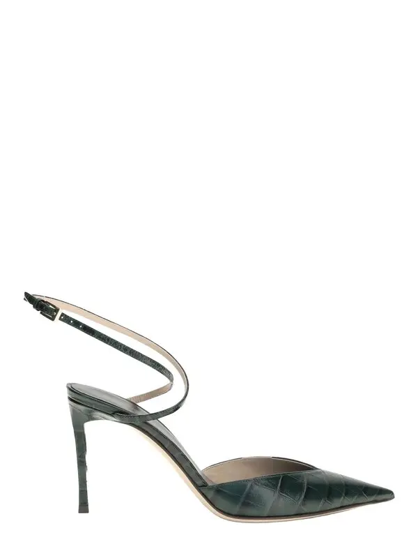 TOM FORD Crocodile-print Leather Pumps - Green
