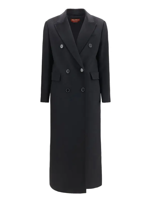 Max Mara Effige Virgin Wool Coat - Black