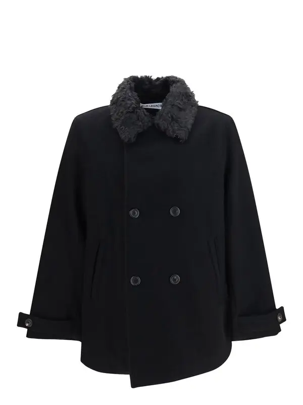 Our Legacy Wage Double-breasted Coat - Black