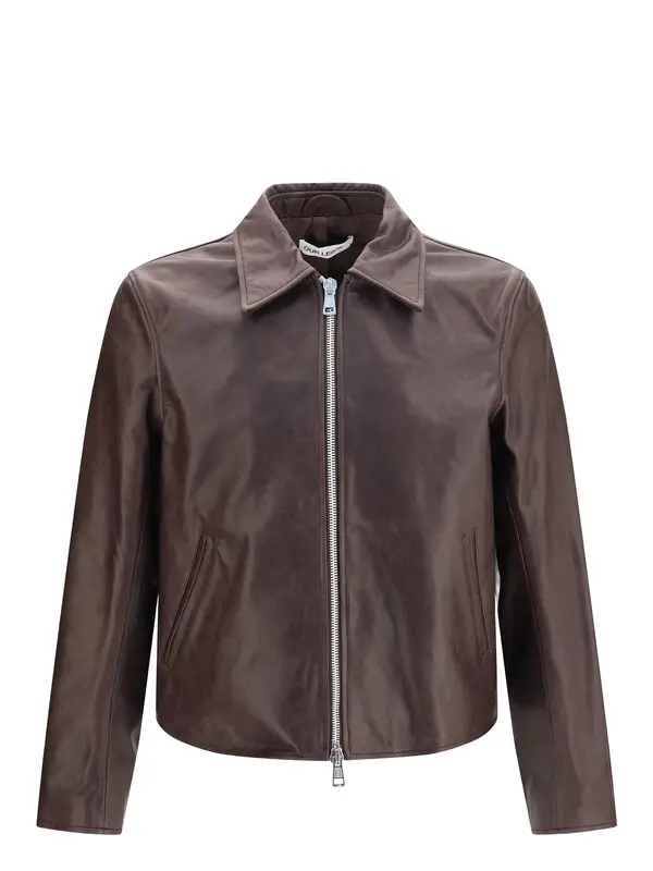Our Legacy Mini Leather Jacket - Brown