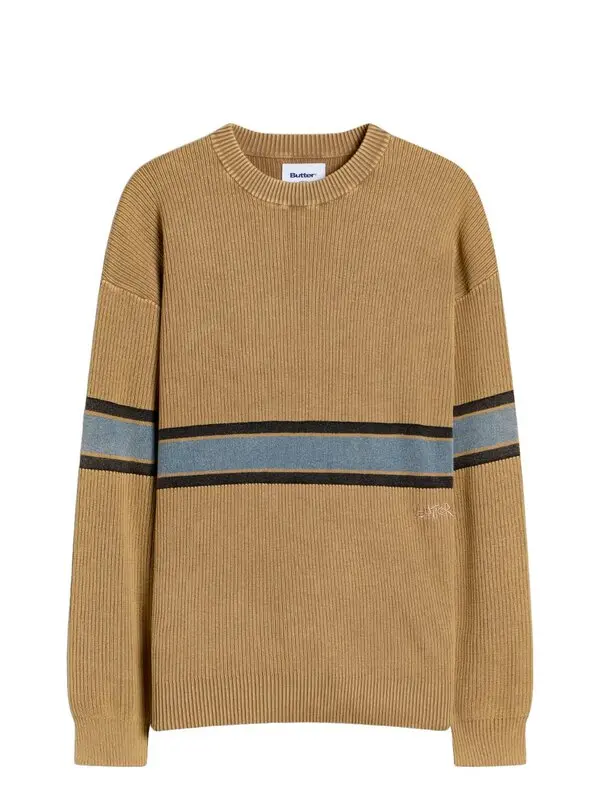 BUTTER GOODS Break Knit Jumper - Washed Tan