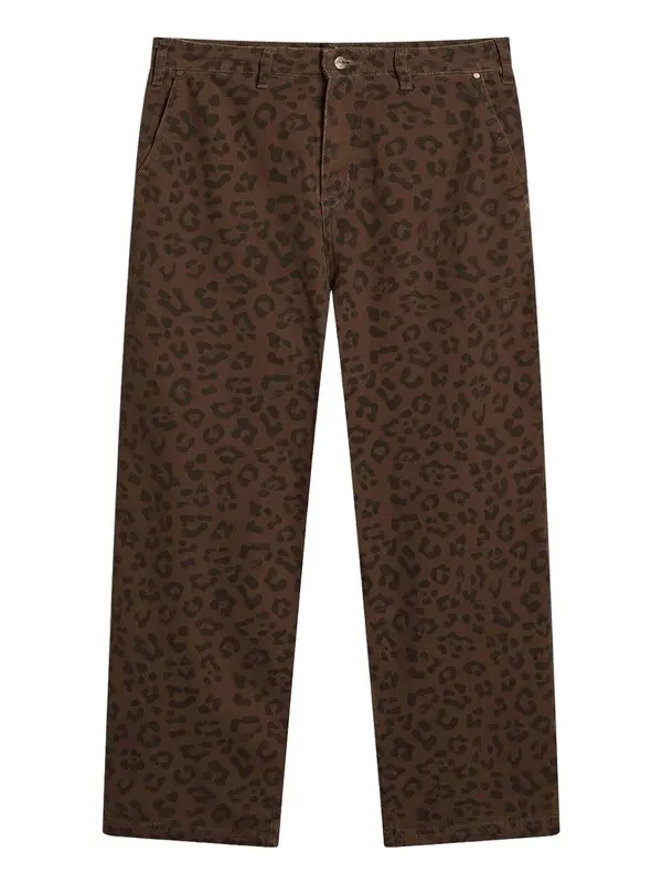 BUTTER GOODS Work Pants - Leopard