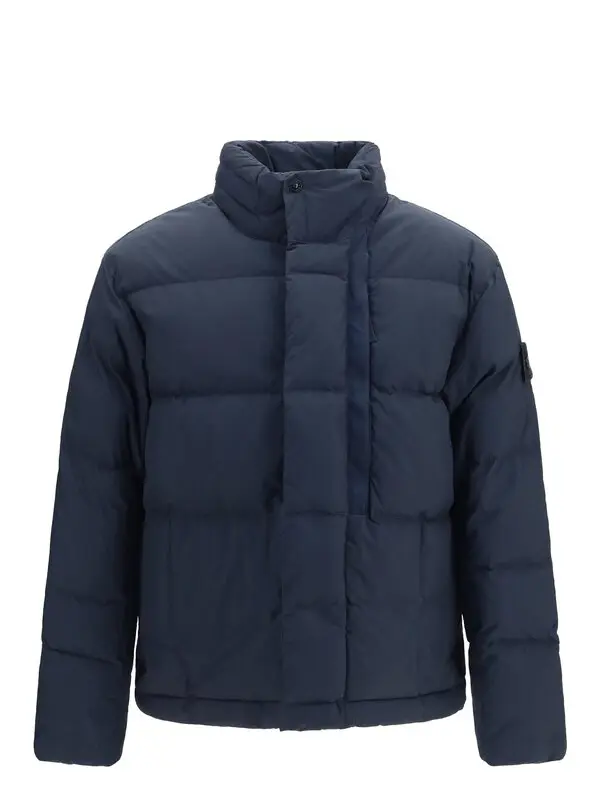Stone Island Cotton Nylon Tela Jacket - Blue