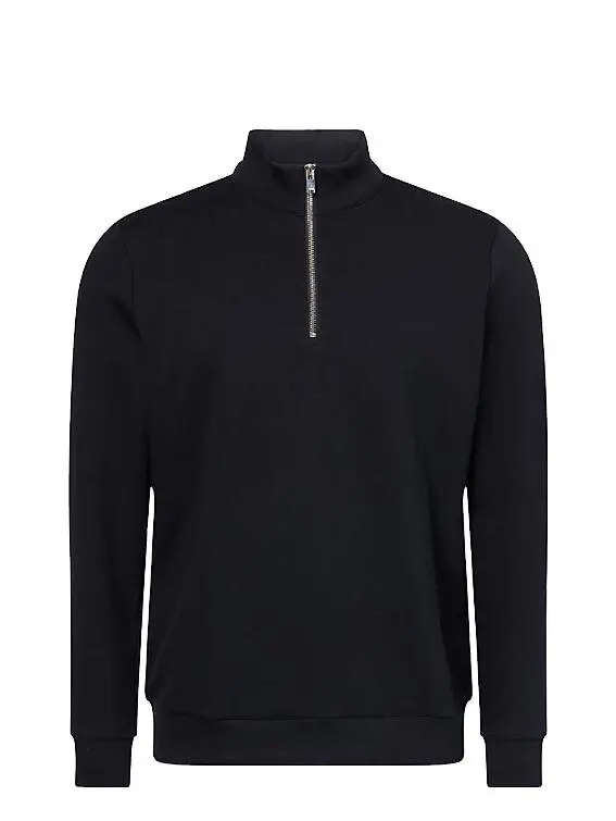 ARNE Interlock Stretch-jersey Sweatshirt - Black