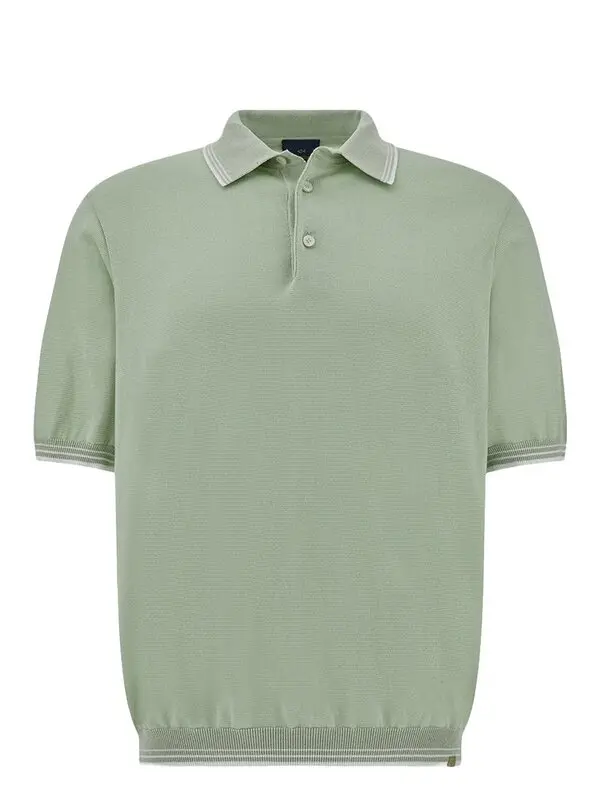 Paul & Shark Polo In Piuma Cotton - Meadow Mist