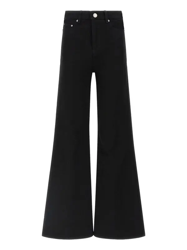 AMI Paris Flared Leg Jeans - Black