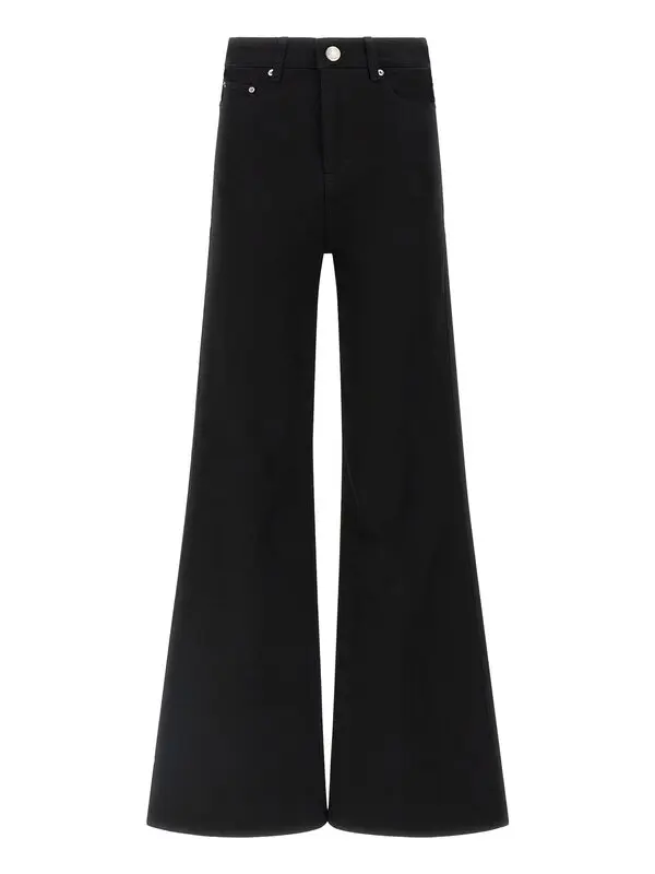 AMI Paris Flared Leg Jeans - Black