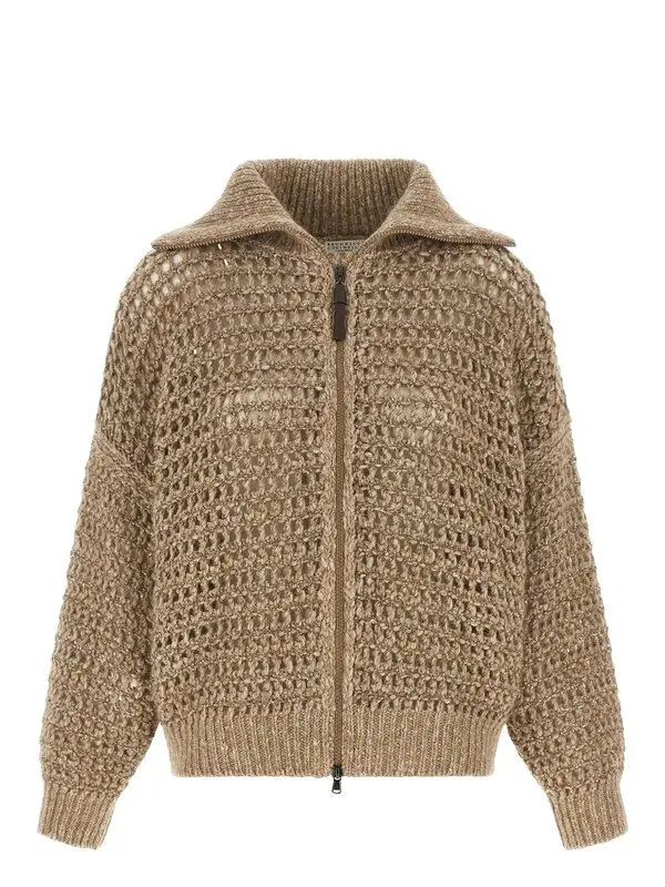 Brunello Cucinelli Dazzling' Cardigan - Cream