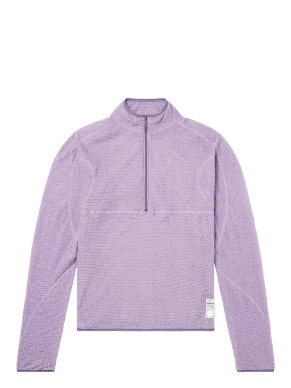Satisfy Fuzzfleece™ Half‑zip Running Top - Purple