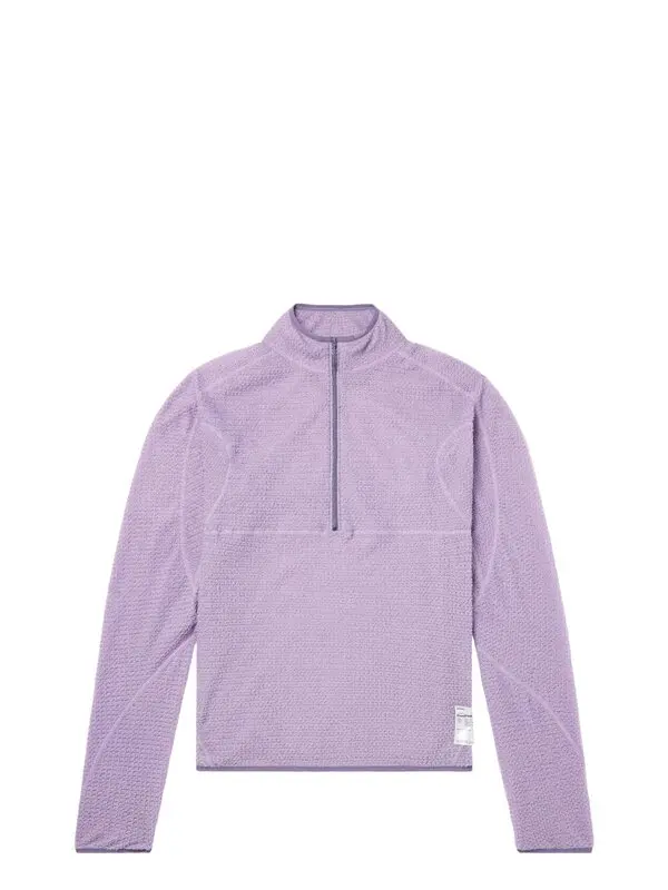 Satisfy Fuzzfleece™ Half‑zip Running Top - Purple