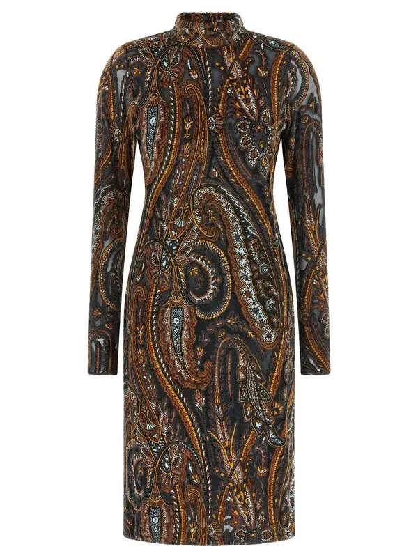 Etro Jacquard Chenille Dress - Multicolor