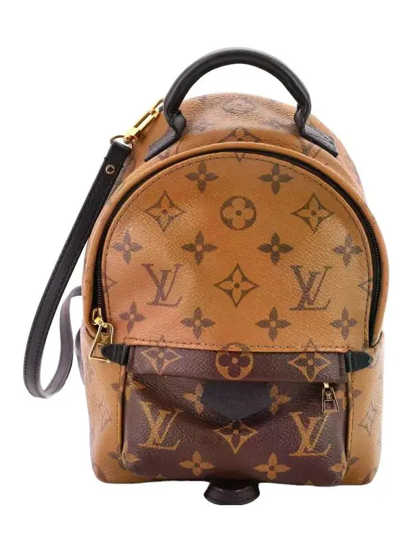 LOUIS VUITTON Palm Springs Reverse Monogram Canvas Mini Backpack - Brown