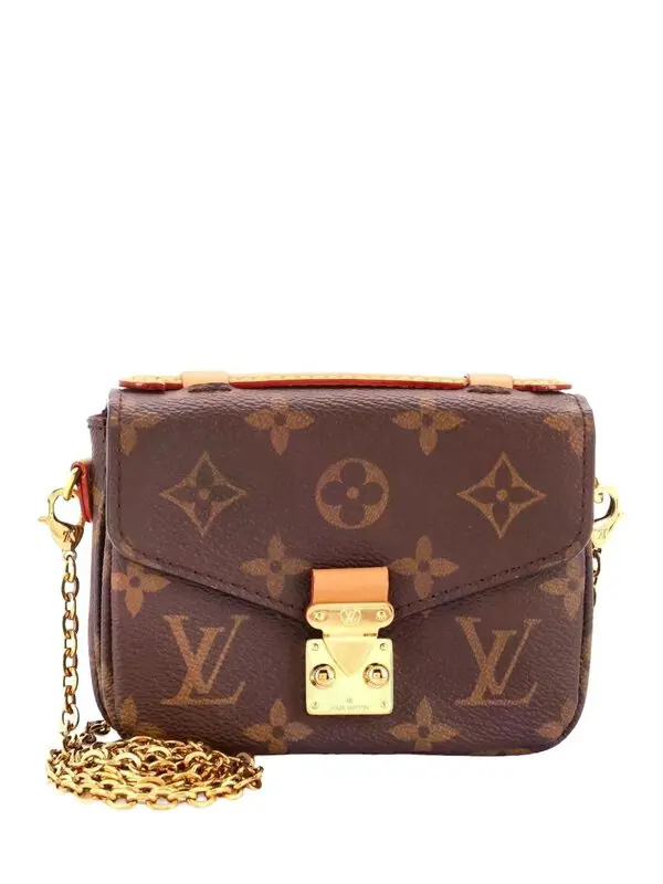 LOUIS VUITTON Micro Metis Monogram Canvas Crossbody Bag - Brown