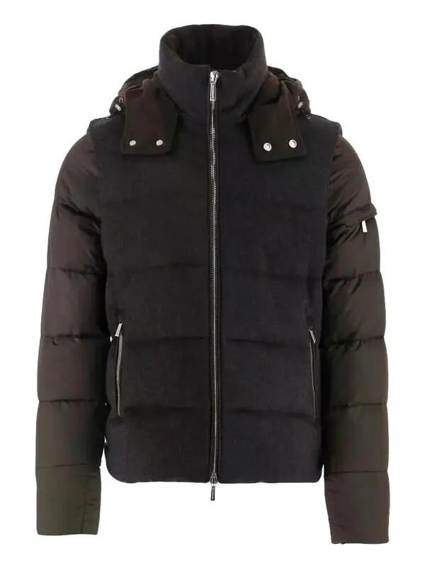 MOORER Casciano Hooded Padded Jacket - Brown