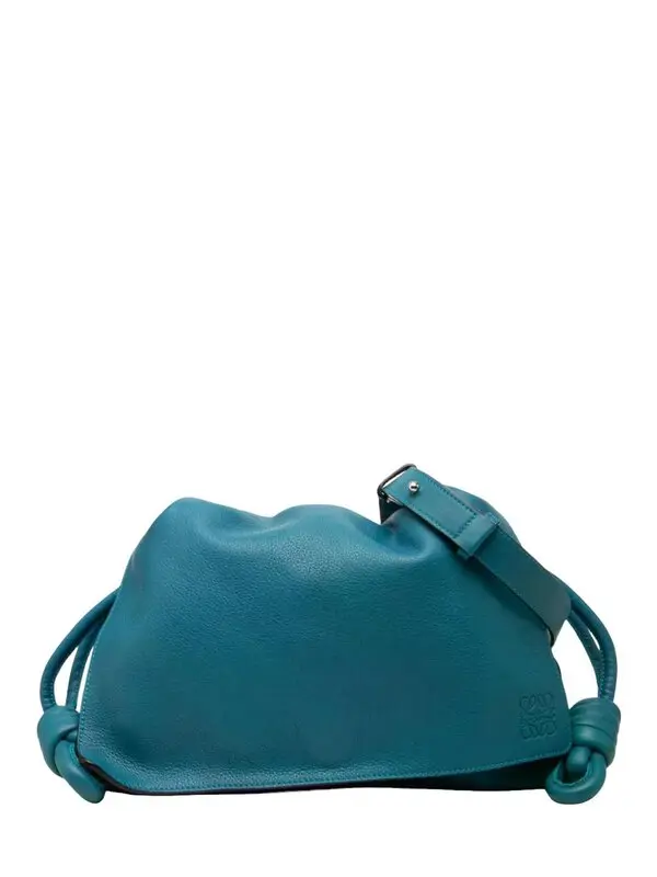 Loewe 2014 Nappa Flamenco Flap Crossbody Bag - Blue