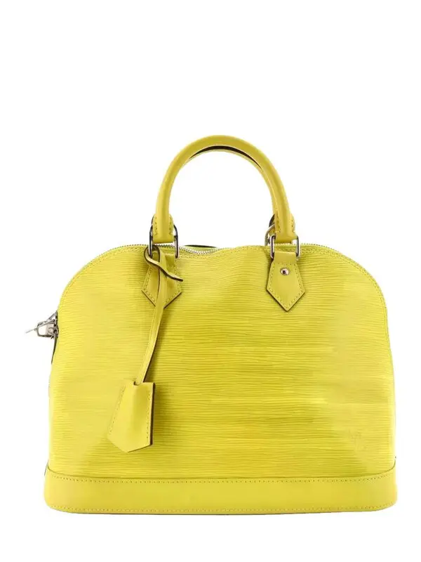 LOUIS VUITTON Alma Handbag Epi Leather Pm Satchel - Yellow