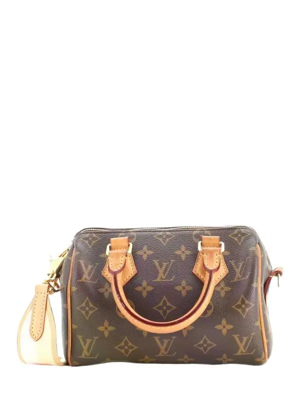 LOUIS VUITTON Speedy Bandouliere Bag Monogram Canvas 20 Crossbody Bag - Brown