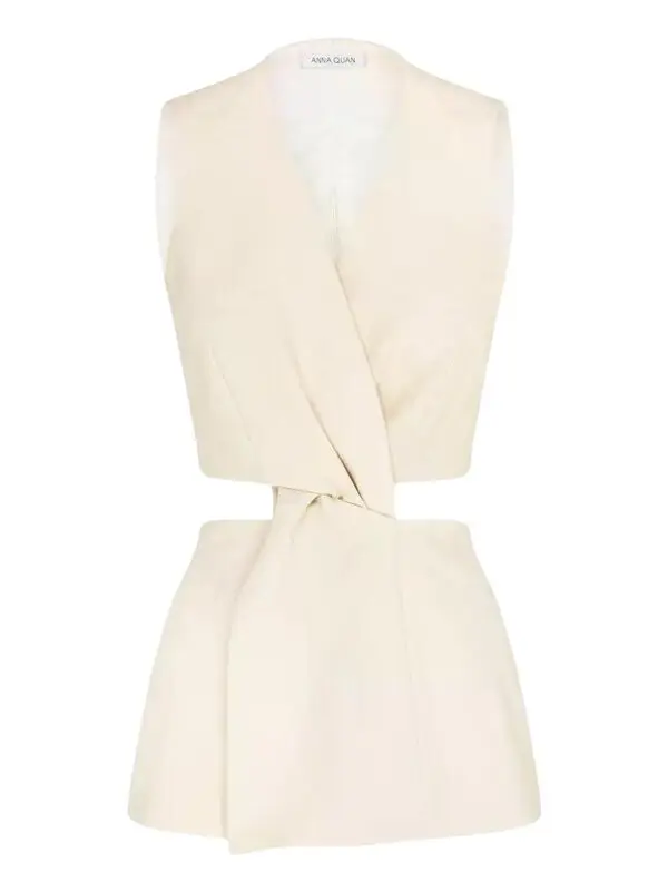Anna Quan Sia Wrap-front Blouse - White