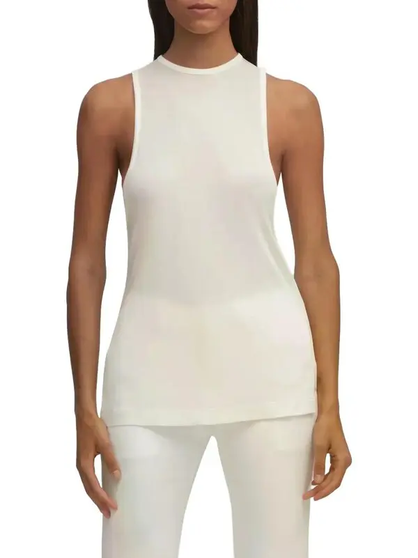 Brandon Maxwell Blake Jersey Tank Top - White