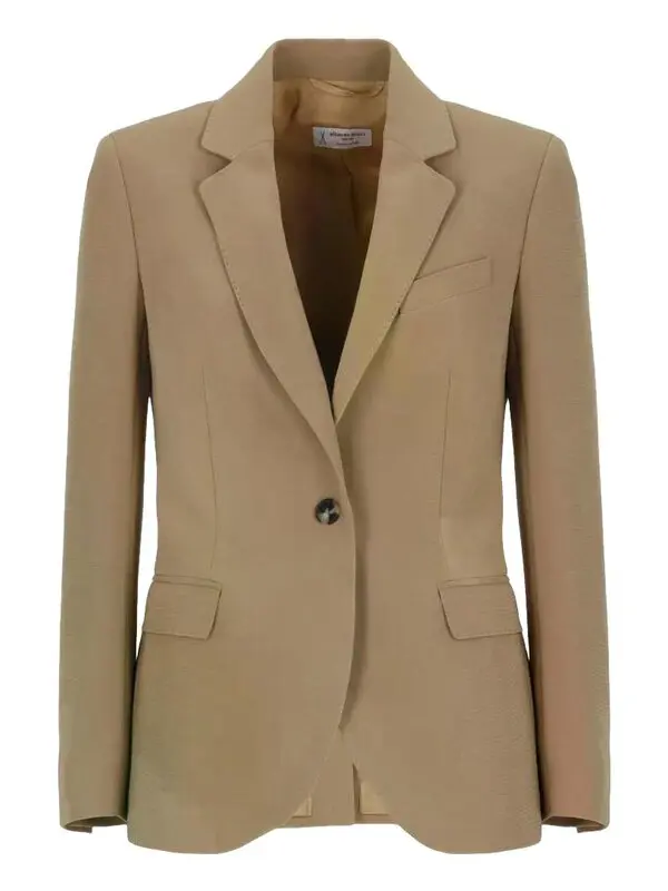 Alberto Biani Single-breasted Notched-lapels Jacket - Neutrals