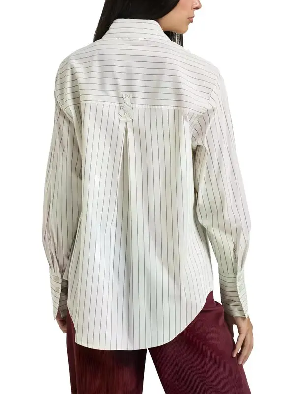 Patrizia Pepe Striped Shirt - White