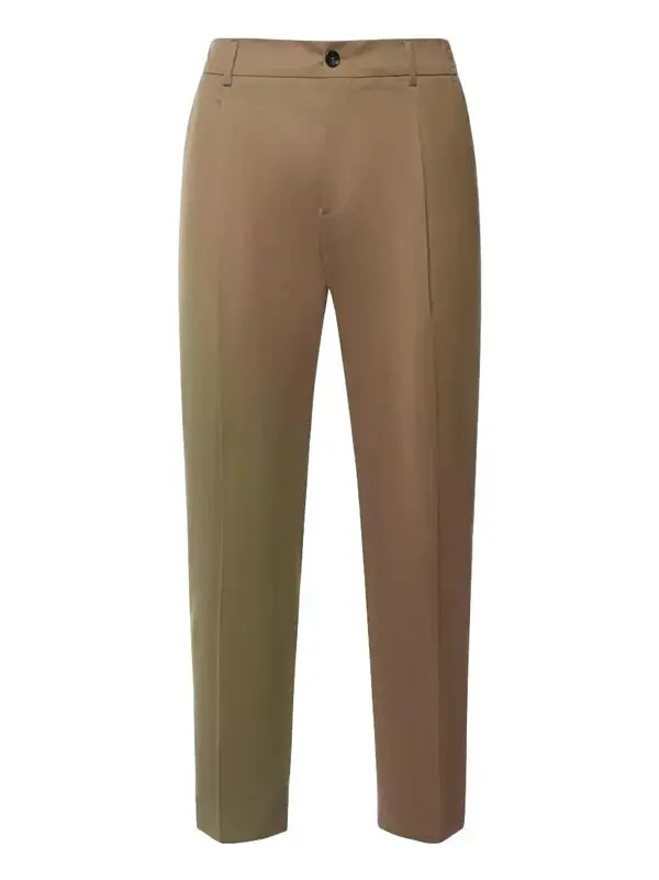 BE ABLE New Riccardo Pleated Straight-leg Trousers - Neutrals