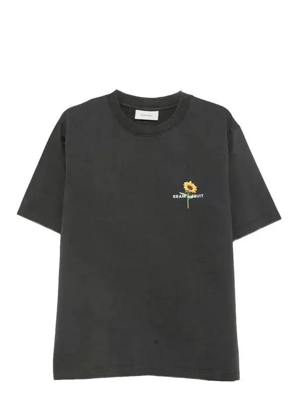 BRAM’S FRUIT Sunflower-print T-shirt - Grey