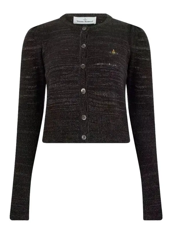 VIVIENNE WESTWOOD Puffed-sleeve Cardigan - Brown