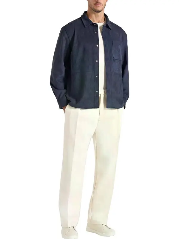 Manière De Voir Andy Panelled Shirt - Blue